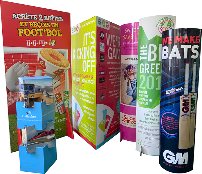 Cardboard Totem Floor Displays, Made in UK Cardboard Totem Floor Displays, Made in UK
